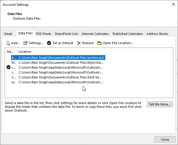 How To Fix This Data File Has Not Been Configured Error In Outlook